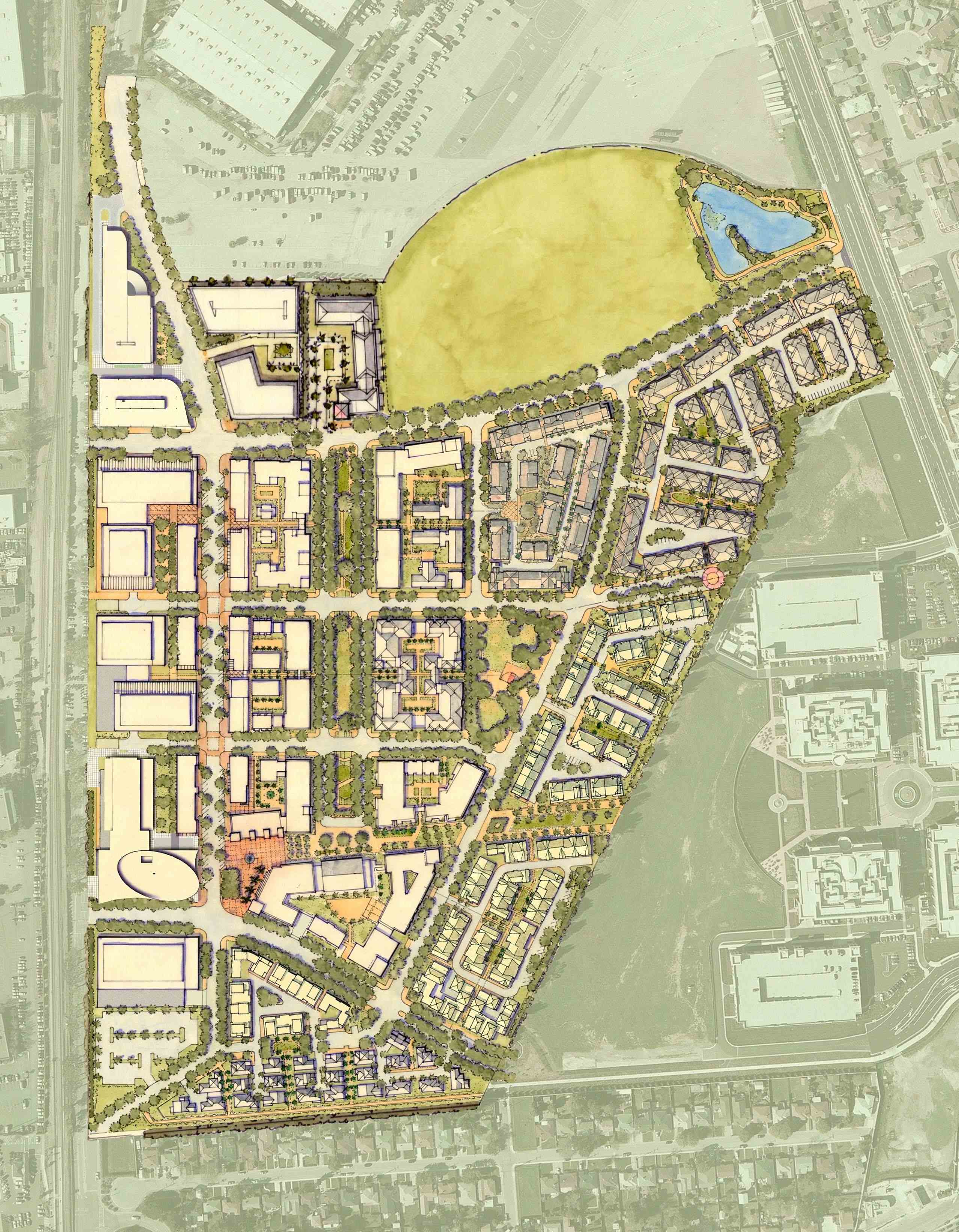 Bay Meadows Refines Transit Oriented Development